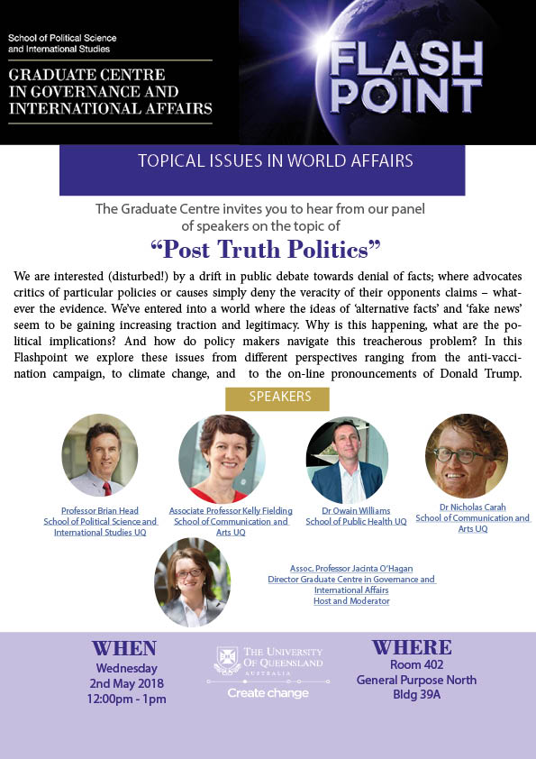 FlashPoints - School of Political Science & International Studies - University of Queensland